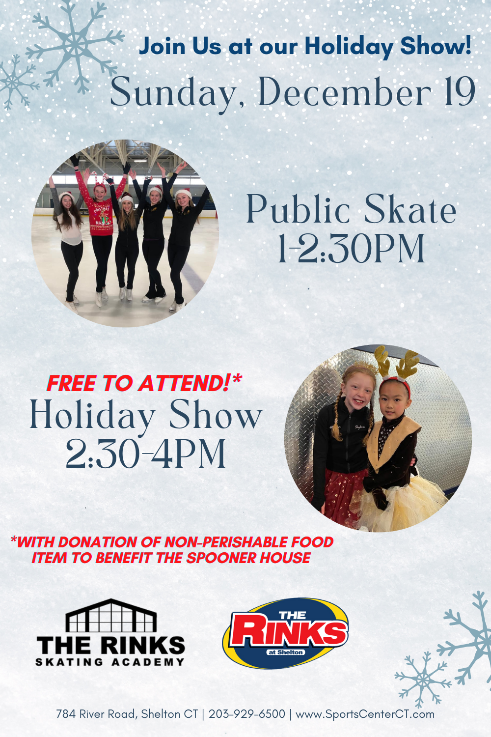 Free Holiday Skate Show – SportsCenter of Connecticut